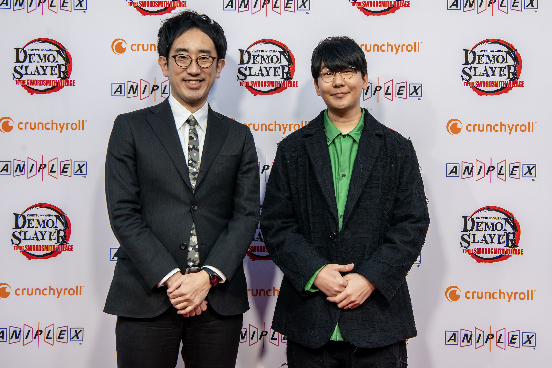 World's Collide at Demon Slayer: To The Swordsmith Village Red Carpet ...