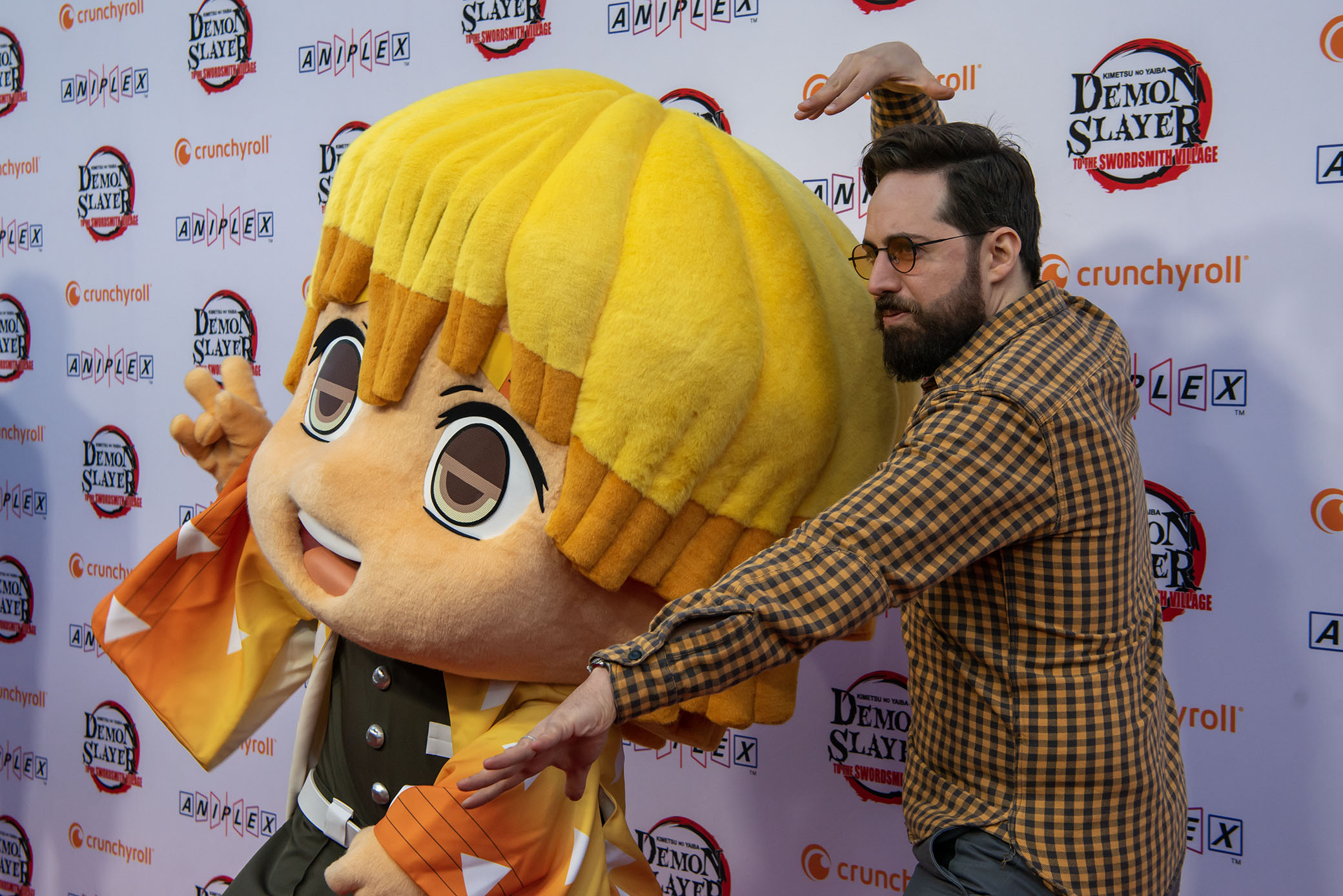 World's Collide at Demon Slayer: To The Swordsmith Village Red Carpet ...