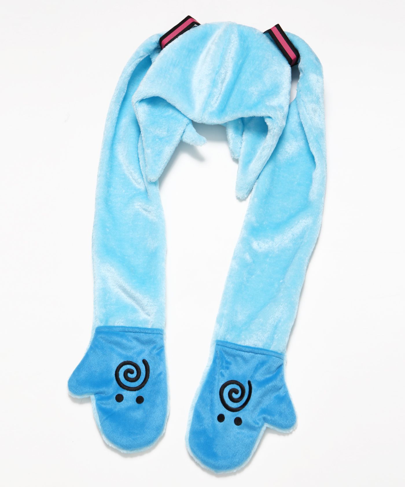 Hatsune Miku's Hair Inspires Face Mask, Hat With Mittens - Interest ...