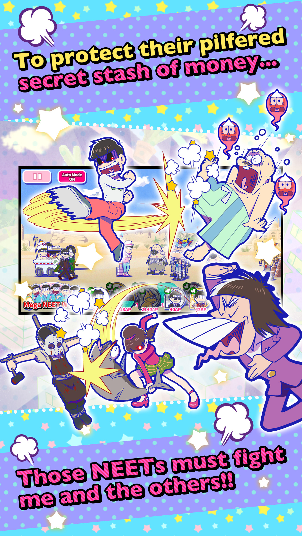 Osomatsu-san Hesokuri Wars Smartphone Game Gets International Release ...