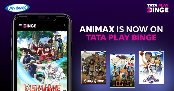 Tata Play Binge Adds Animax Streaming Service in India - News - Anime ...