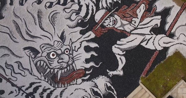 30-ton One Piece Stone Art Shown in Captivating Drone Footage ...