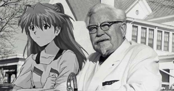 KFC's Colonel Sanders Poses with Evangelion's Asuka - Interest - Anime ...