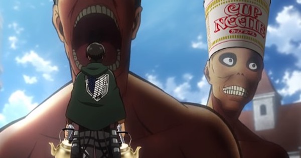 Cup Noodle's Attack on Titan Collaboration Fights Back Against Mystery ...