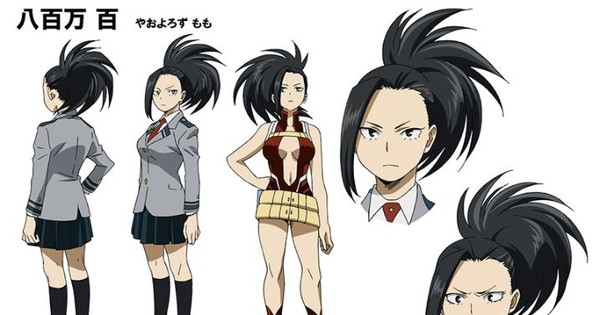 My Hero Academia Reveals Character Designs For Momo Yaoyorozu, Fumikage ...