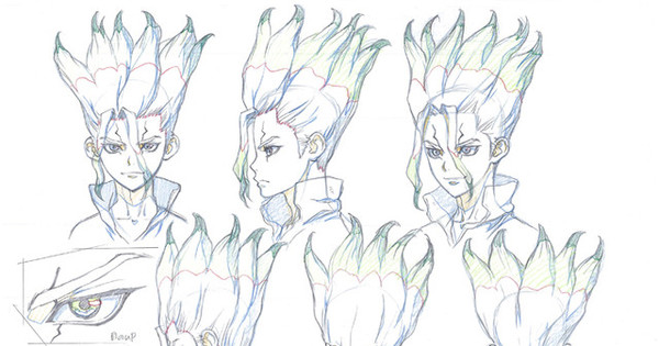 Dr. Stone Anime Reveals Line Art Character Designs - News - Anime News ...