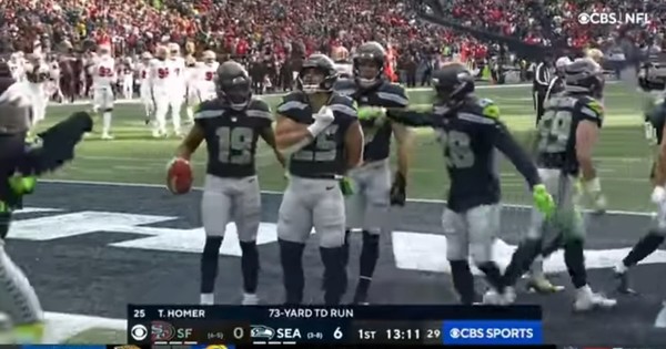 Seattle Seahawks Running Back Celebrates Touchdown With Attack on Titan ...