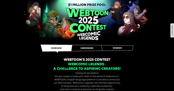 WEBTOON to Host Contest With Total Prize Pool of US$1 Million - News ...