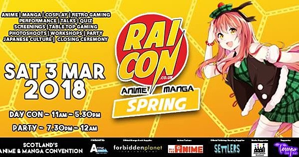 Glasgow Rai-con Event Rescheduled - News - Anime News Network