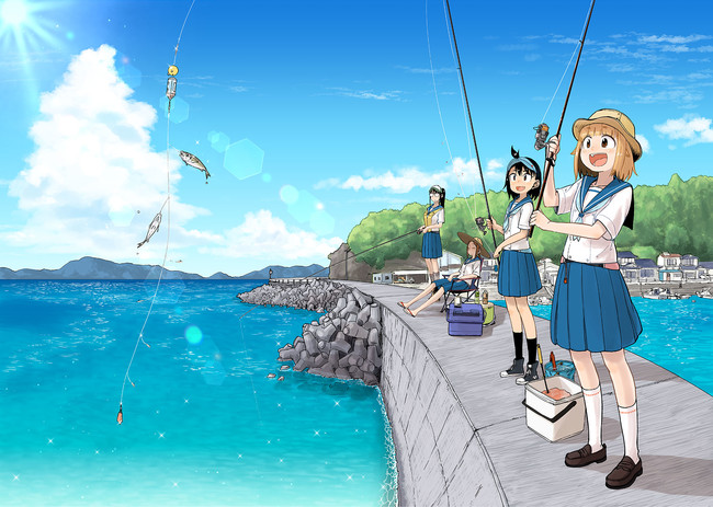 Yasuyuki Kosaka's Hōkago Teibō Nisshi Fishing Manga Gets TV Anime ...