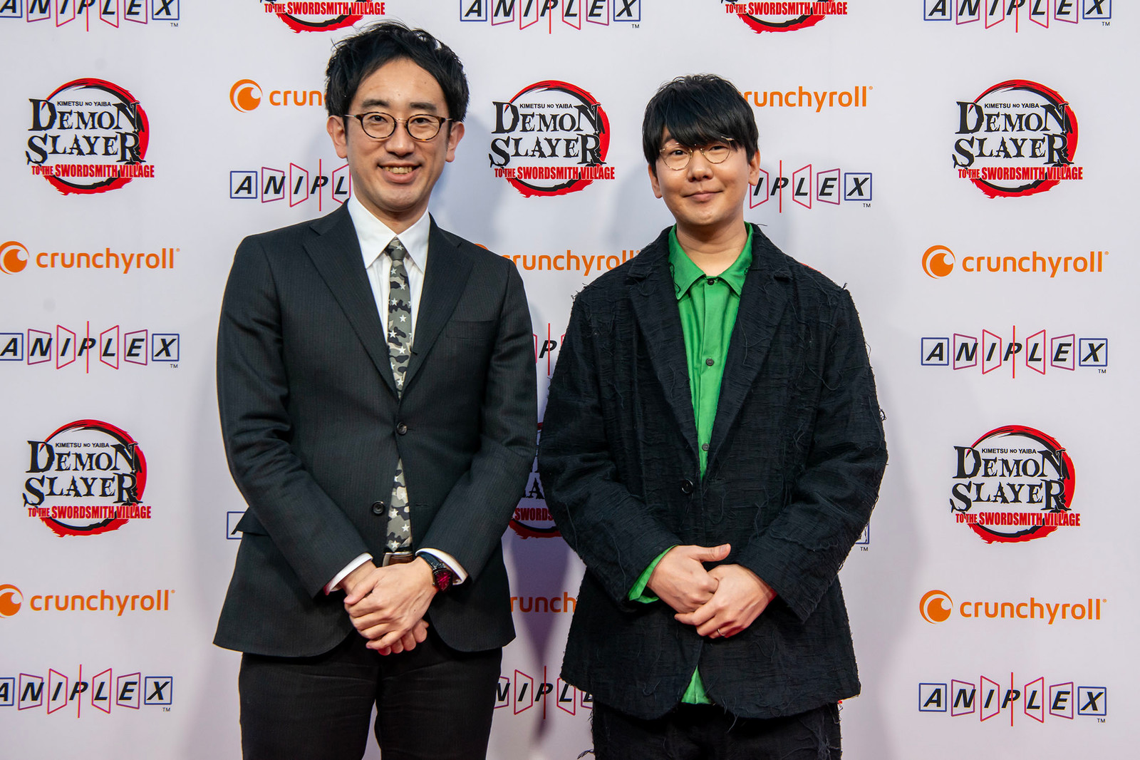 World's Collide at Demon Slayer: To The Swordsmith Village Red Carpet ...