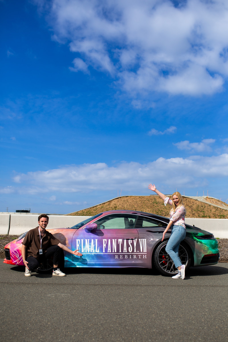 Final Fantasy VII Rebirth Game Drives to Dream with Porsche in Short ...