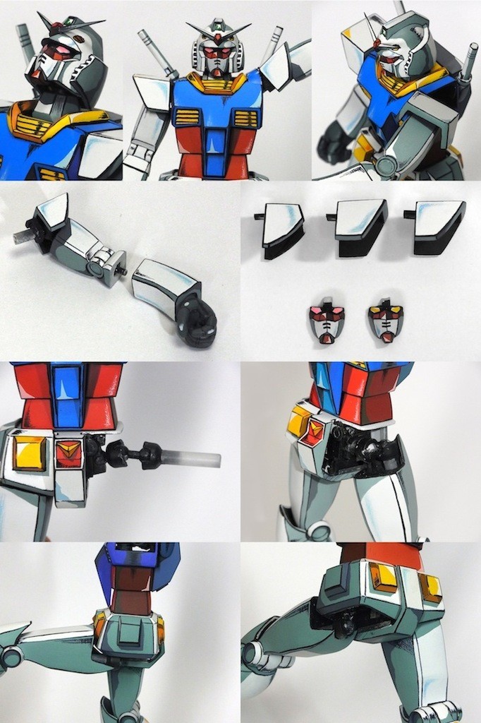 Gunpla Fan Turns Gundam Model Into A 2D Illustration - Interest - Anime ...