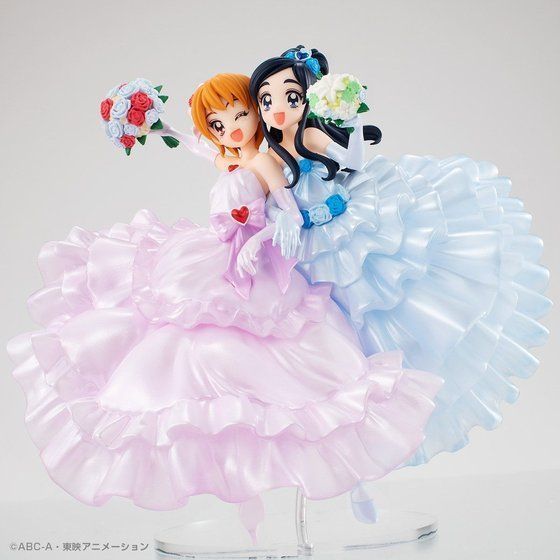 Original Pretty Cure Duo Look Positively Bridal for 15th Anniversary ...