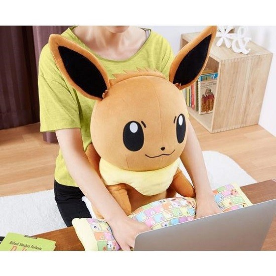 Premium Bandai Offers Huggable Pokémon PC Cushions Featuring Eevee ...