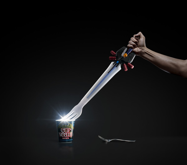 Final Fantasy Gets Boss Cup Noodle Set, 2ft-Long Fork Weapon - Interest ...