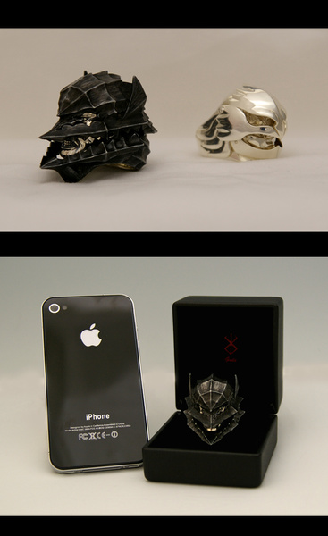 Berserk Manga Inspires Silver Ring with Guts' Head - Interest - Anime ...