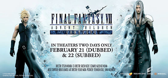 Final Fantasy VII: Advent Children Returns to U.S. Theaters for Limited Run on February 21-22 ...