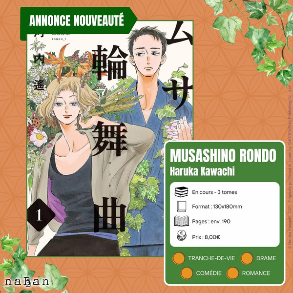 Naban annonce le manga Musashino Rondo - Actualités - Anime News Network:FR