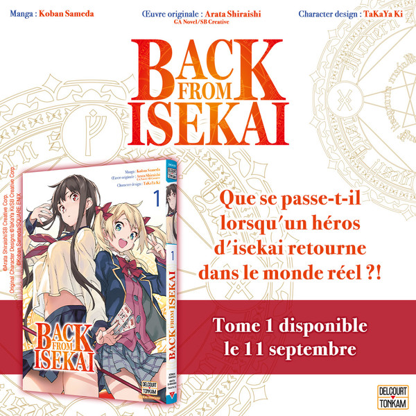 Delcourt annonce le manga Back from isekai - Actualités - Anime News ...