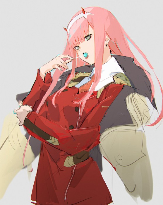 Overlord Illustrator so-bin Draws DARLING in the FRANXX's Zero Two ...